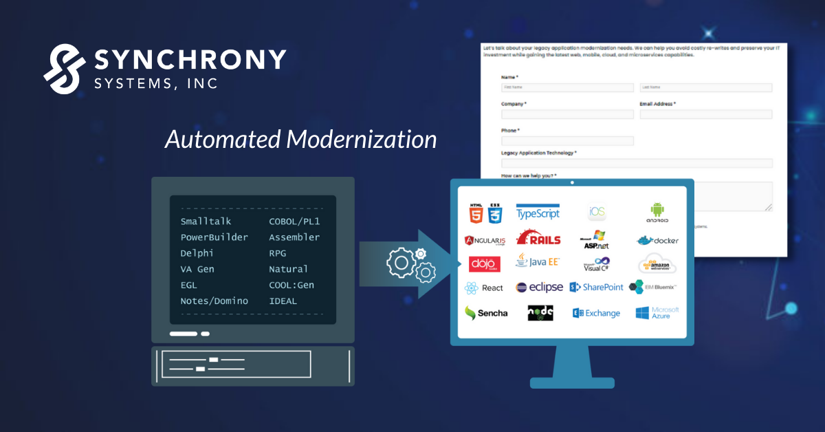 Contact Us | Modernization Technology | Synchrony Systems